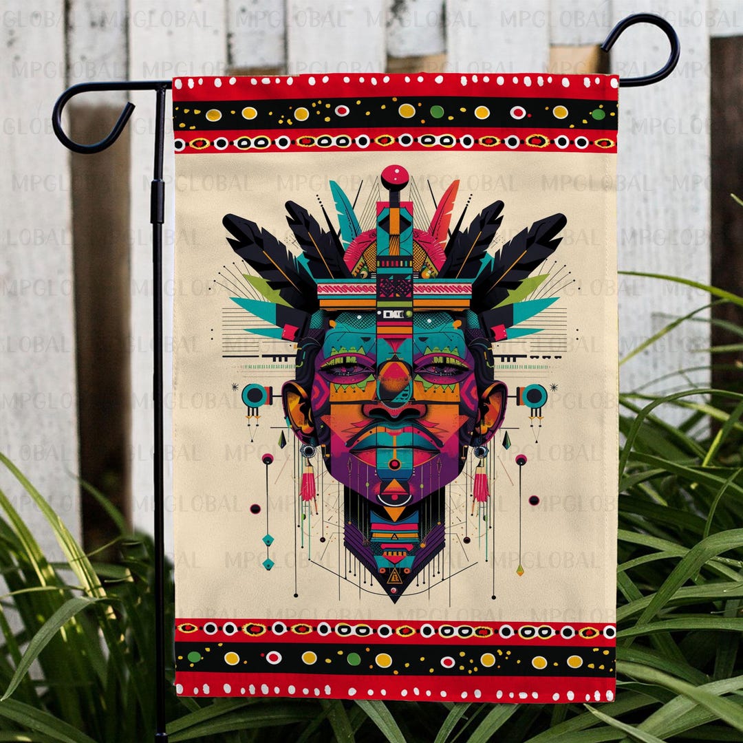 Indigenous Culture Feathers Flag, American History Begins With Native ...