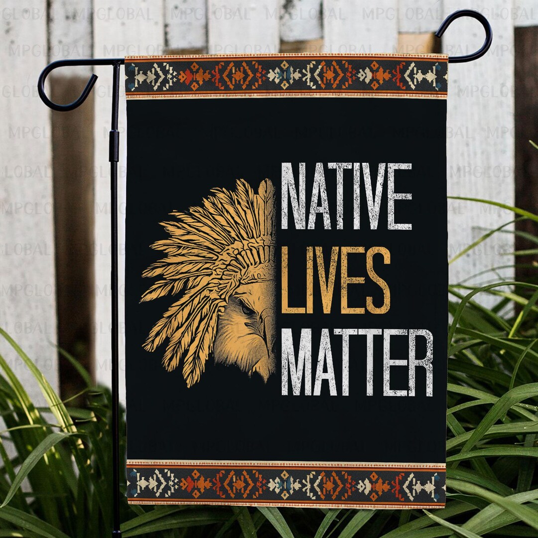 Eagle Red Lives Matter Native Hope Flag, Indigenous Cherokee Indian ...