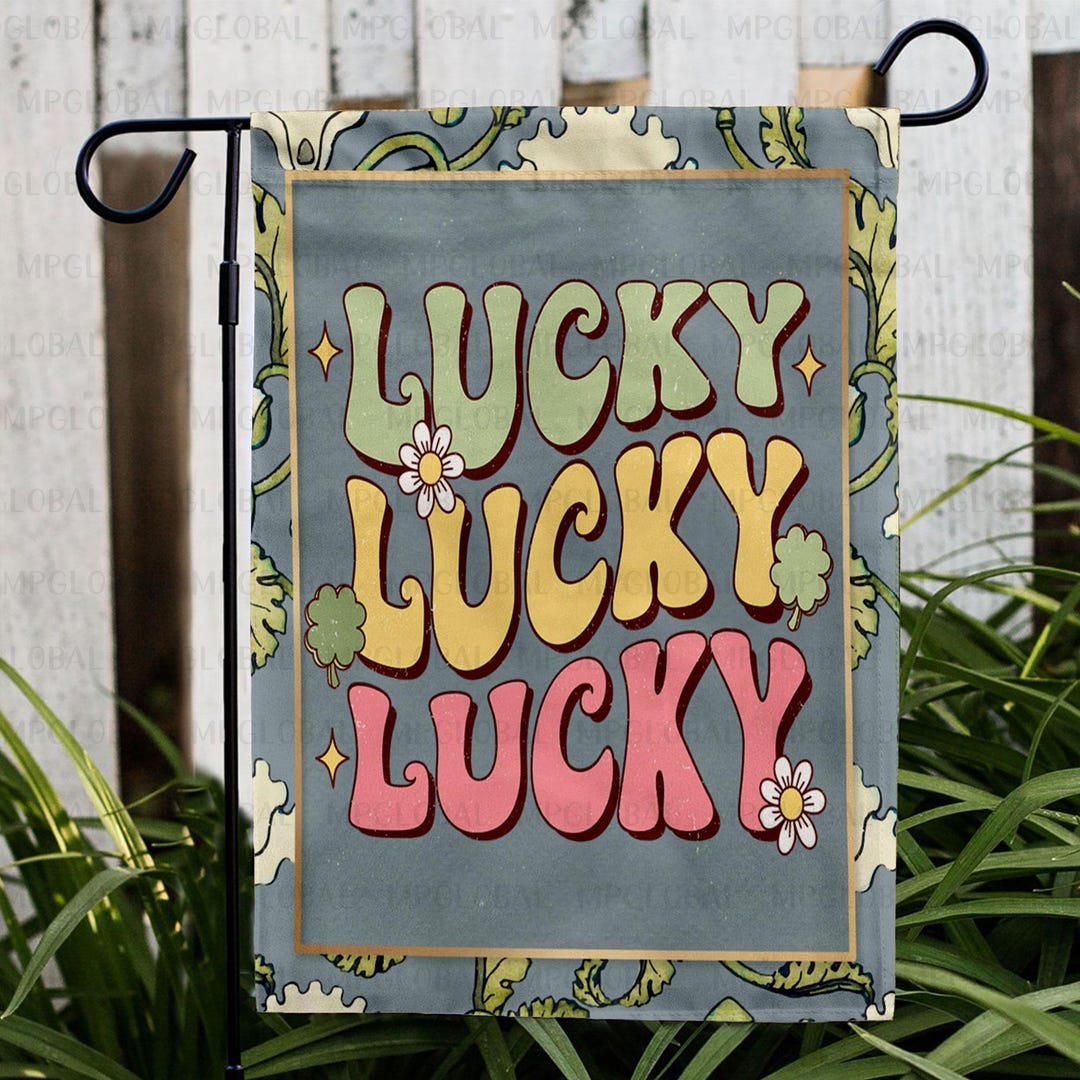 Howdy Go Lucky Day Flag, Shamrock Season Garden Flag, Happy St Catrick ...