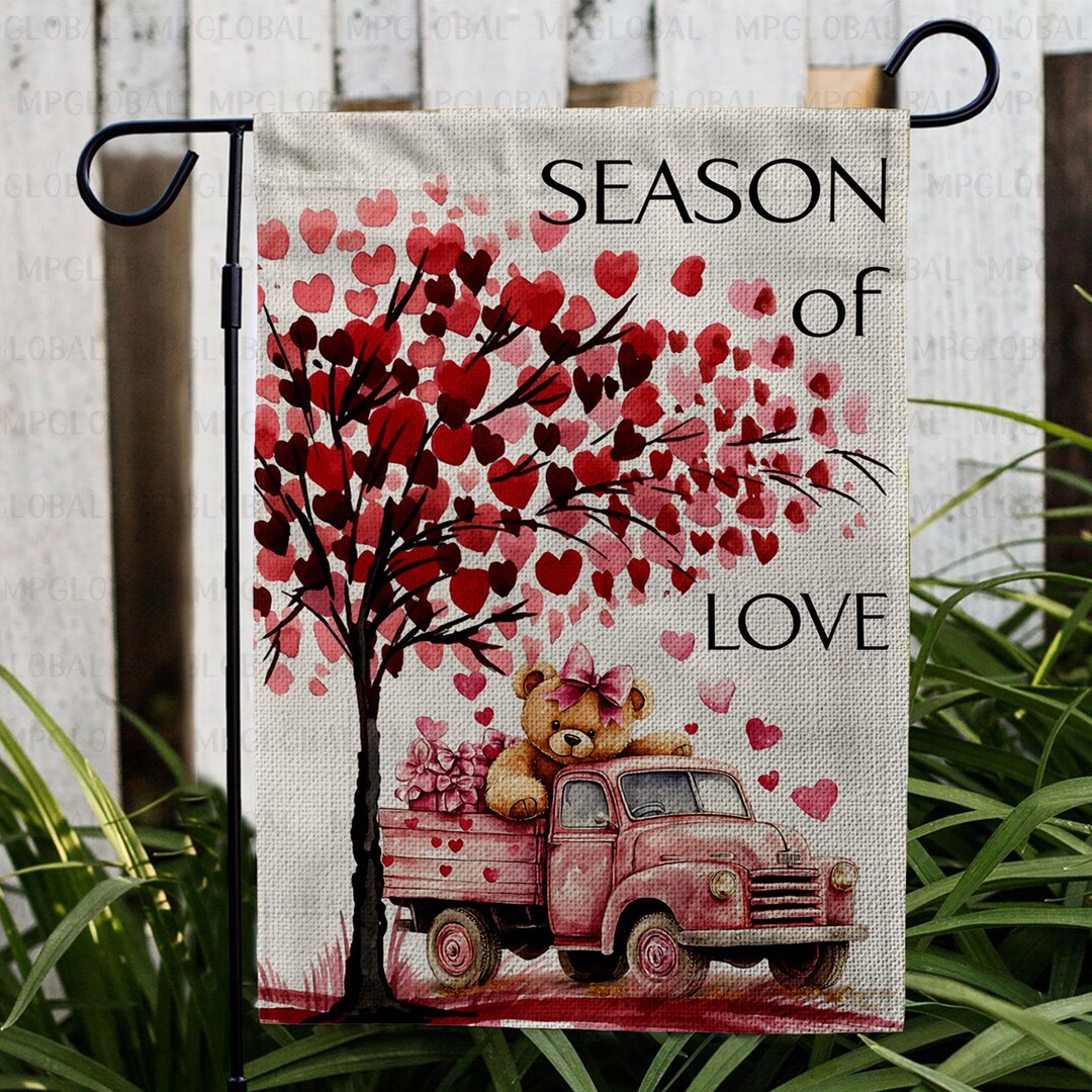 Season of Love Valentine Flag, Love Season Mode Flag, Happy Valentines ...