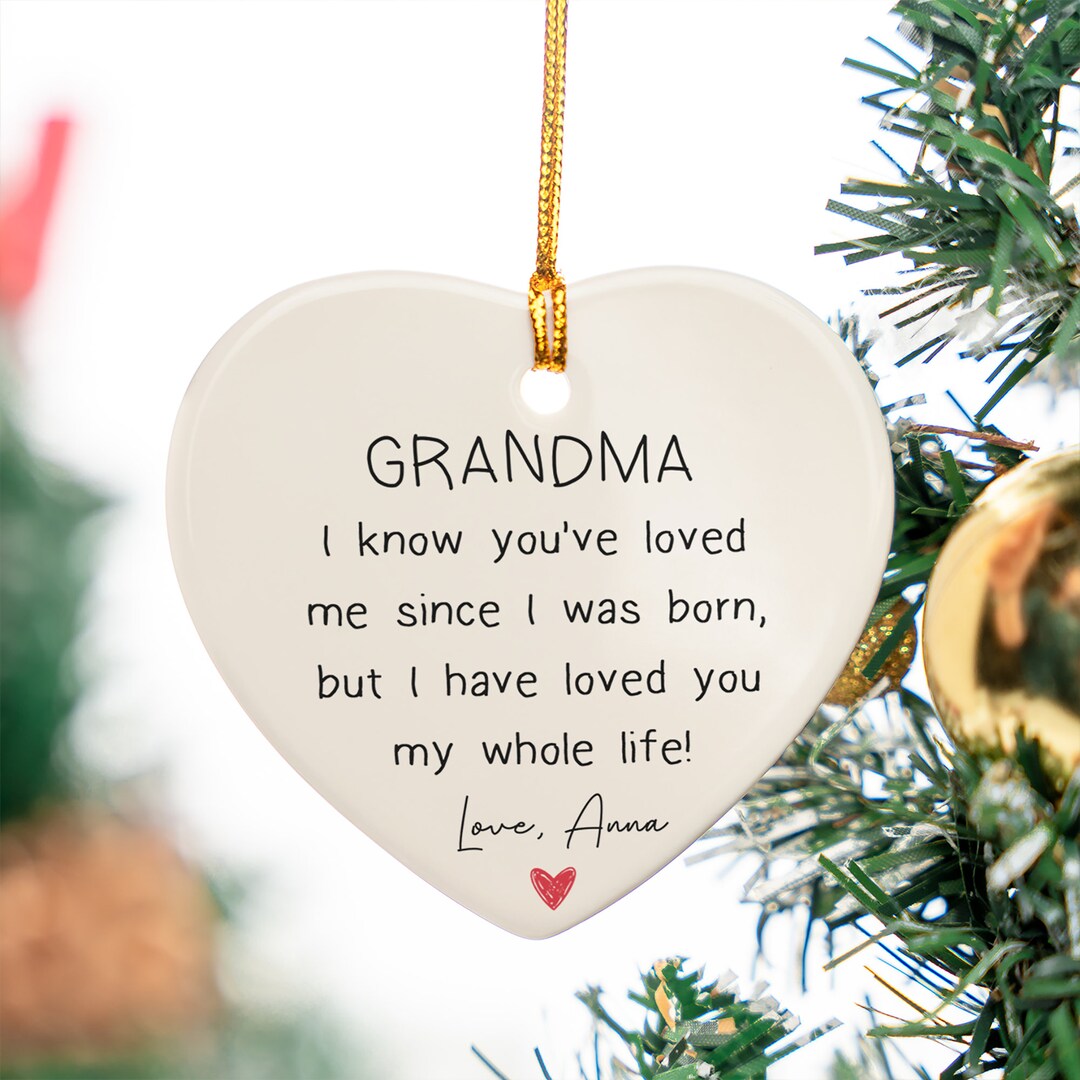 For My Grandma Ornament, Grandma Memorial Ornament Gifts, Grandma ...