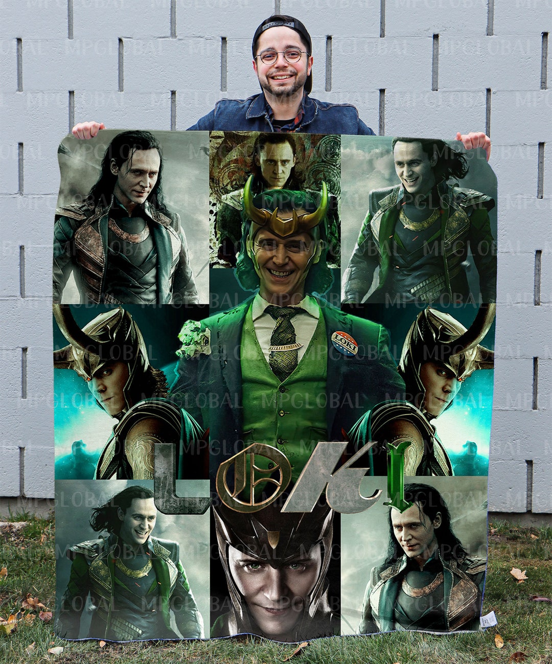 Marvel Loki Laufeyson Collage Blanket, Marvel Gift for Kids, Superhero ...