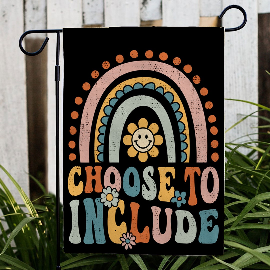 Rainbow Choose to Include Autism Flag, Austim SPED Flag, Special ...