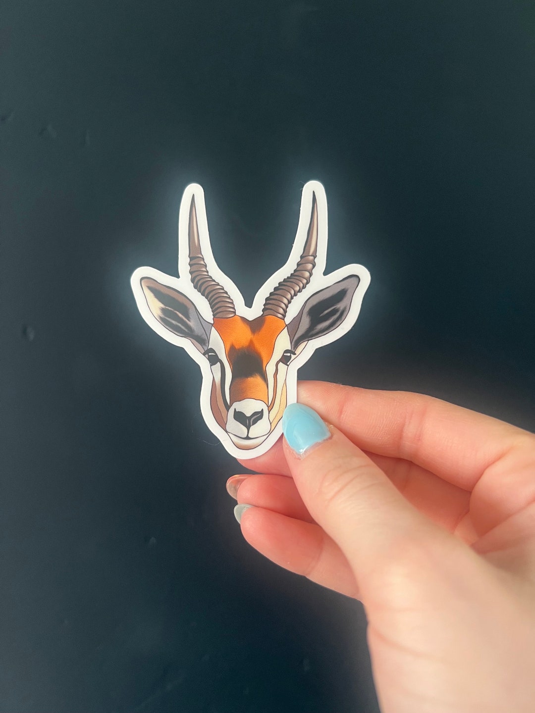 Gazelle Sticker, Antelope Sticker, Gazelle, Antelope, Animal Sticker ...