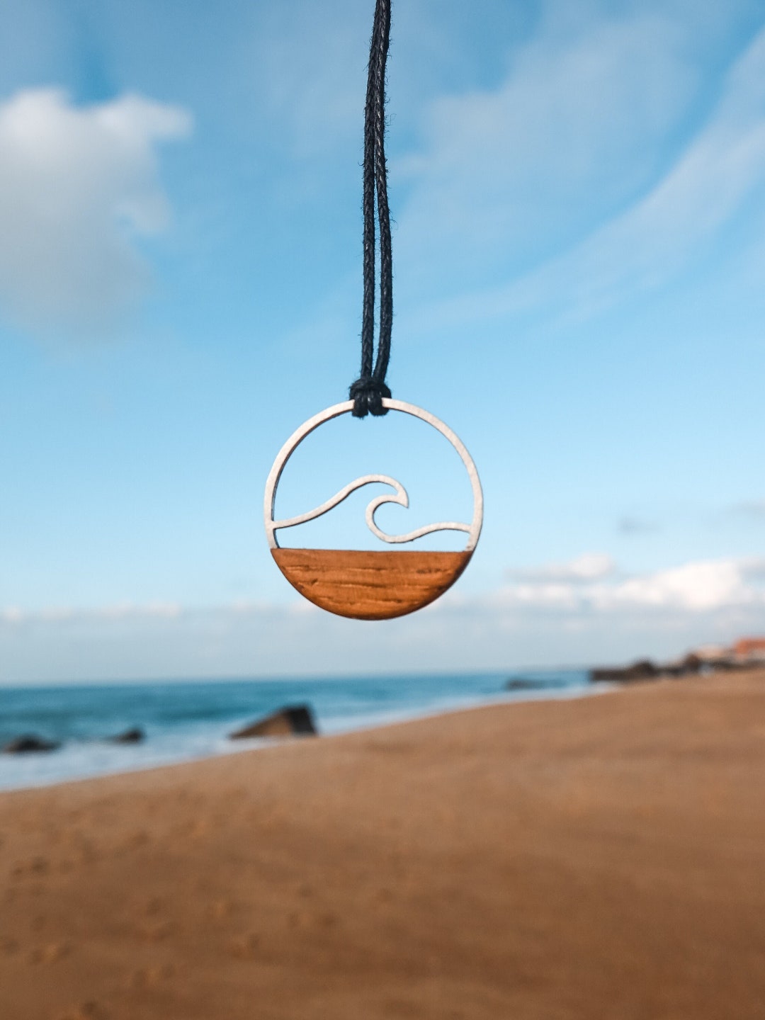 Handmade, Wave Necklace, Surfer - Etsy