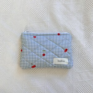Blue Cherry Pouch - Etsy