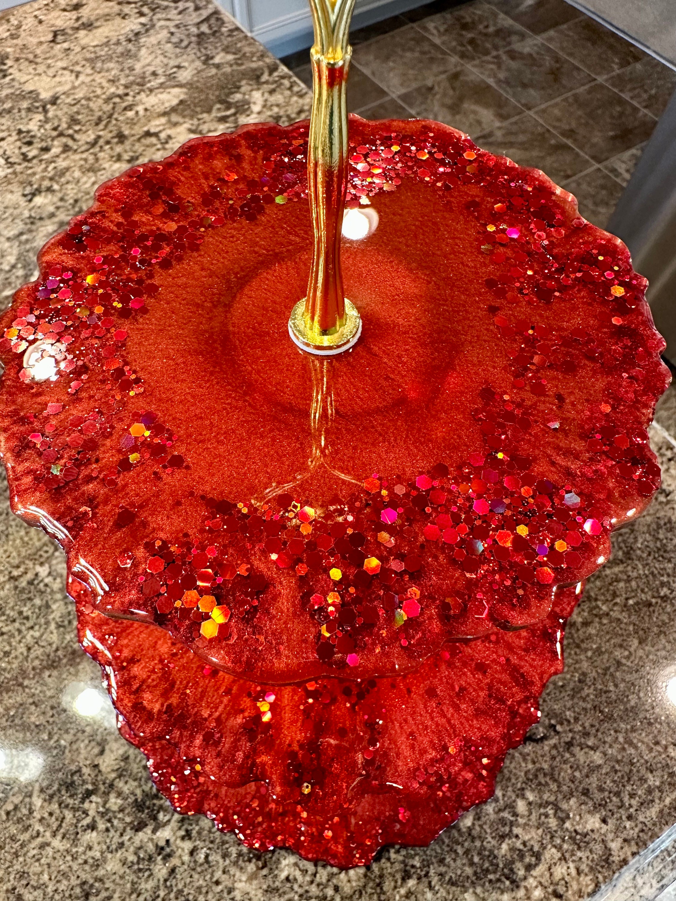 3 Tier Cupcake Stand | Serving Tray | Cupcake | Resin | Gift for Her ...