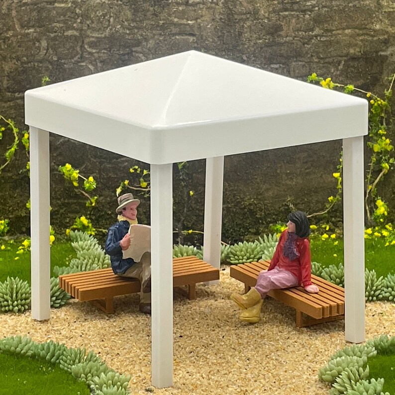 White Canopy Set 1 Canopy, 2 Benches - Etsy