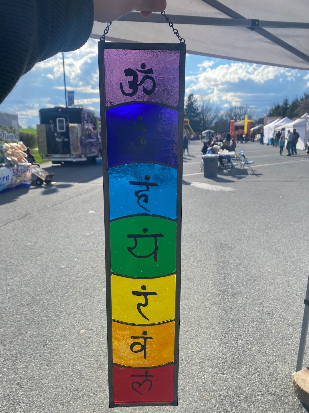 Stained Glass Chakra Panel Rainbow - Etsy