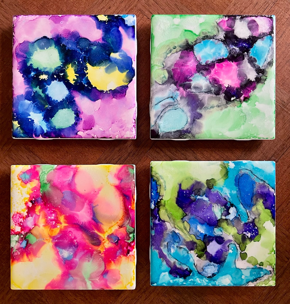 Ceramic Tile Trivet and Coaster Set - Etsy