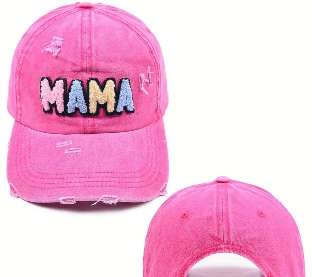 Hot Pink MAMA Ball Cap - Etsy