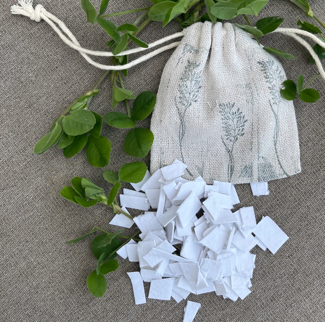 Seeded Paper Shapes Filled in Wedding Favour Bags Party - Etsy
