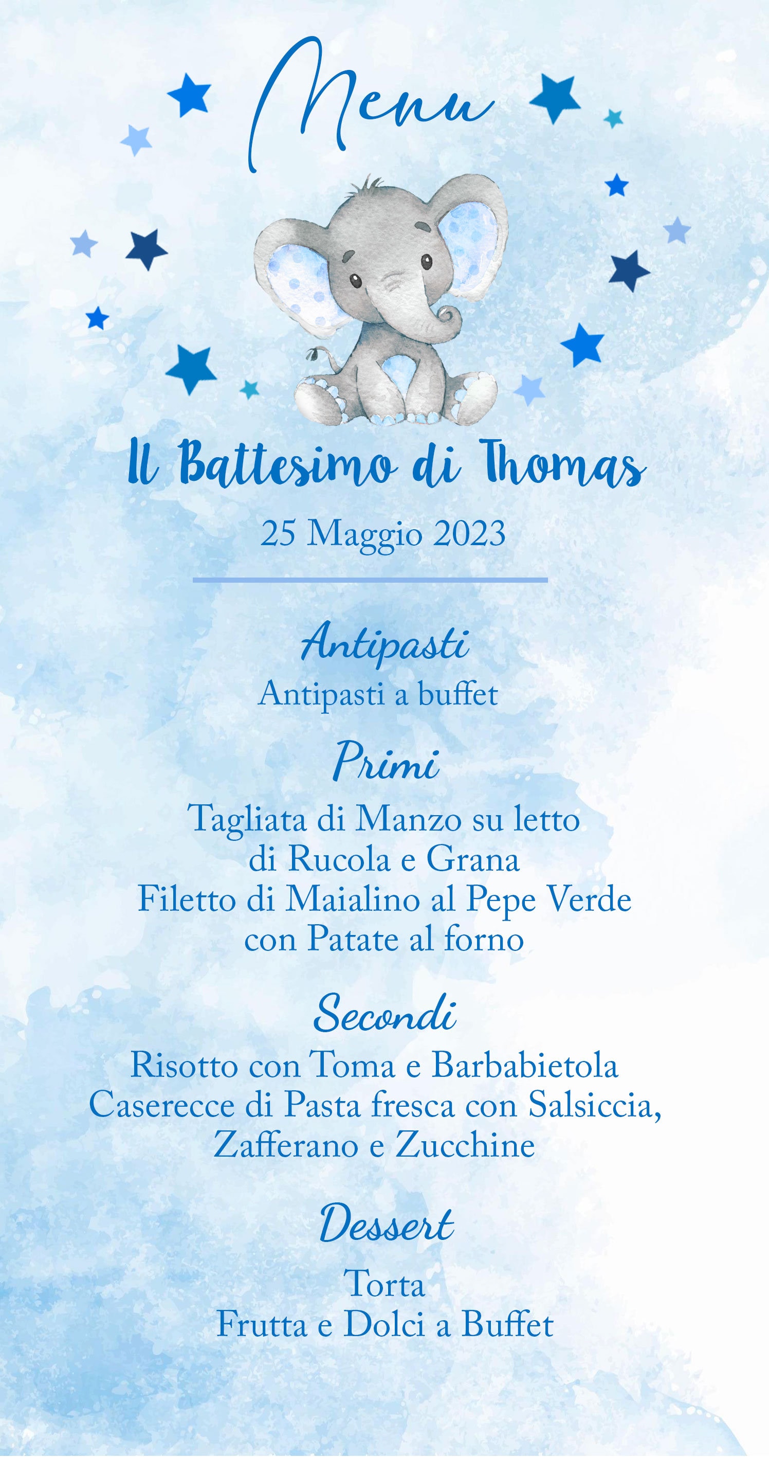 Menú digital imprimible Menú de bautismo digital Menú - Etsy México