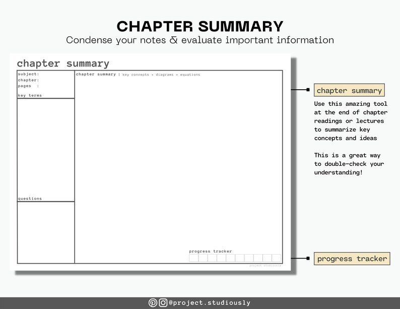 Chapter Summary | Big Picture Tool | Printable PDF | Minimalist Digital ...
