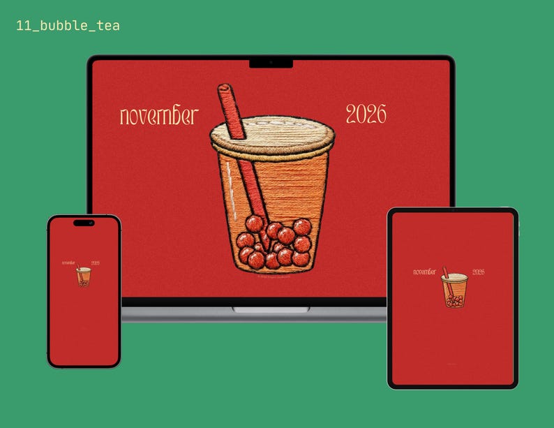 2026 Bold Red Desktop Wallpaper Bundle, New Year Phone Wallpaper, Funky ...