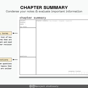 Chapter Summary | Big Picture Tool | Printable PDF | Minimalist Digital ...
