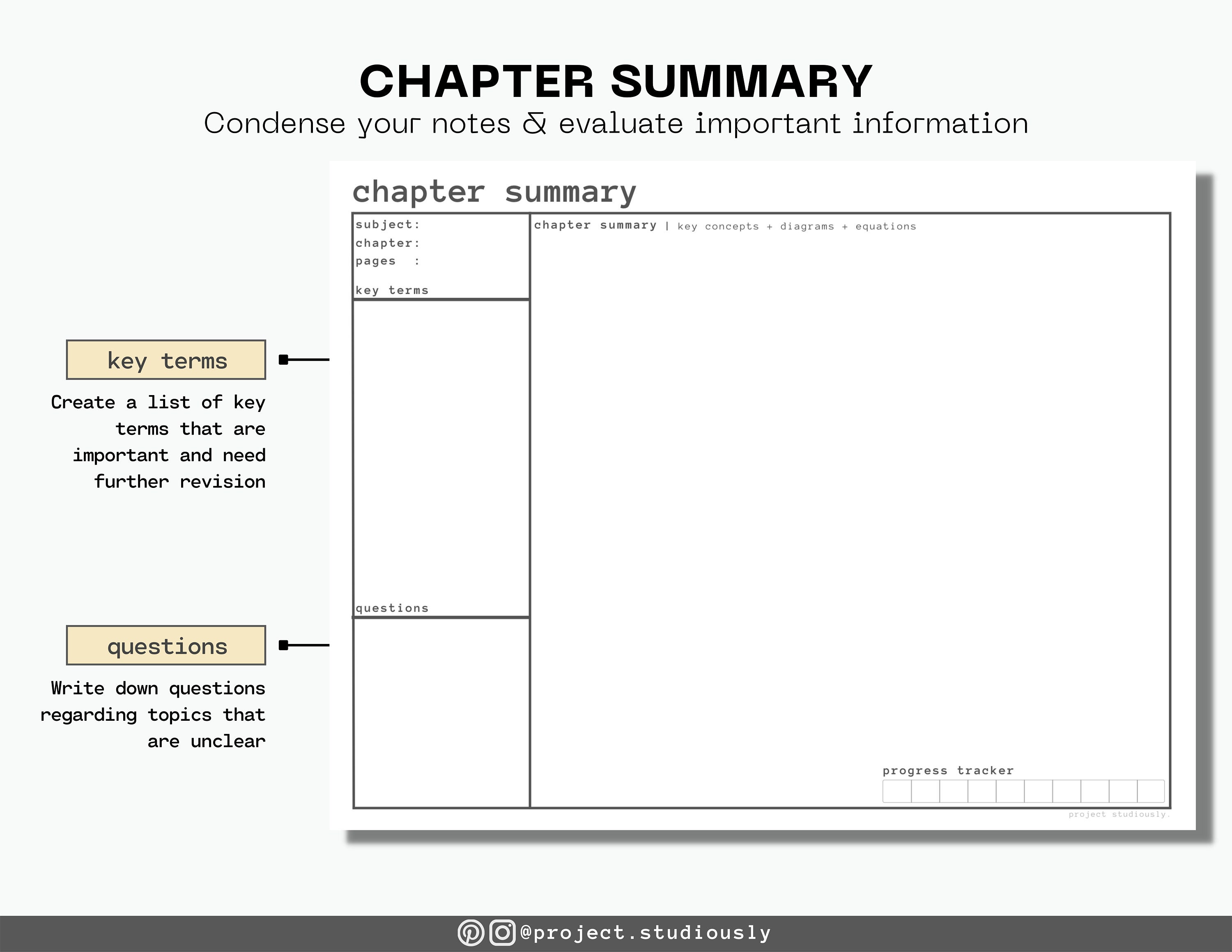 Chapter Summary | Big Picture Tool | Printable PDF | Minimalist Digital ...