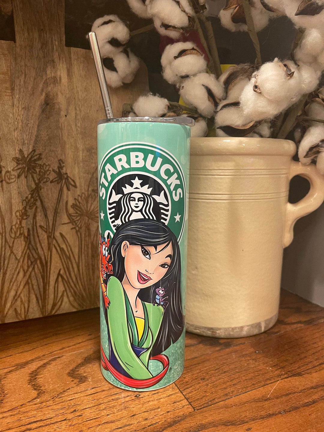 Mulan Disney Princess 20oz Stainless Steel Tumbler. Phil the Cup Up - Etsy