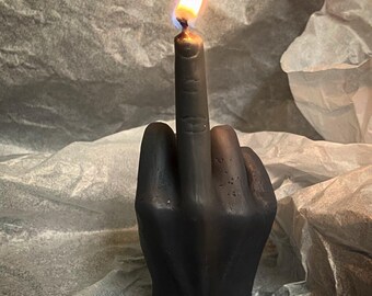 Middle Finger Candle | Etsy