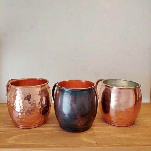 Personalized Mule Mug Copper Pure Copper Mug 7th Anniversary - Etsy