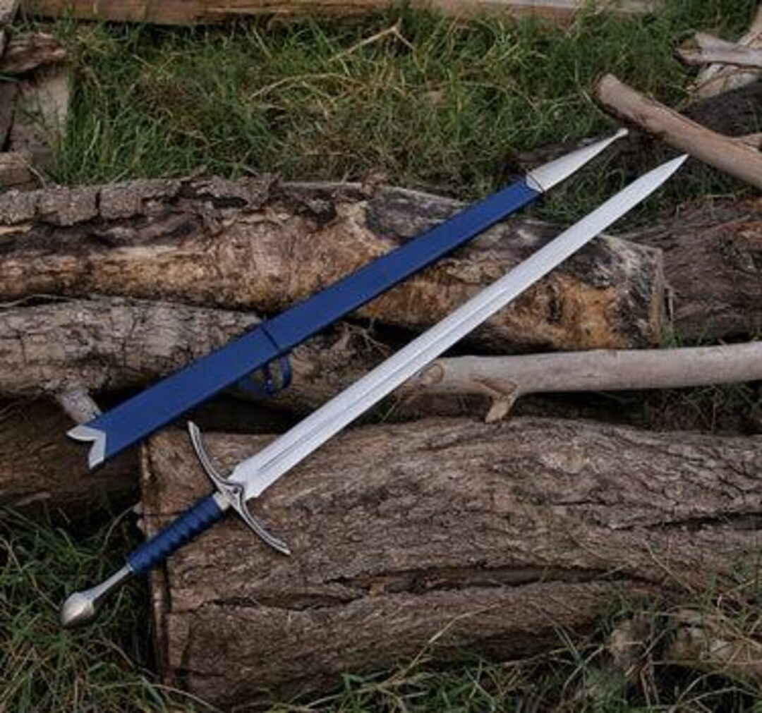The Lord of Rigs Blue Handle Sword, Viking Sword, Medieval Sword ...