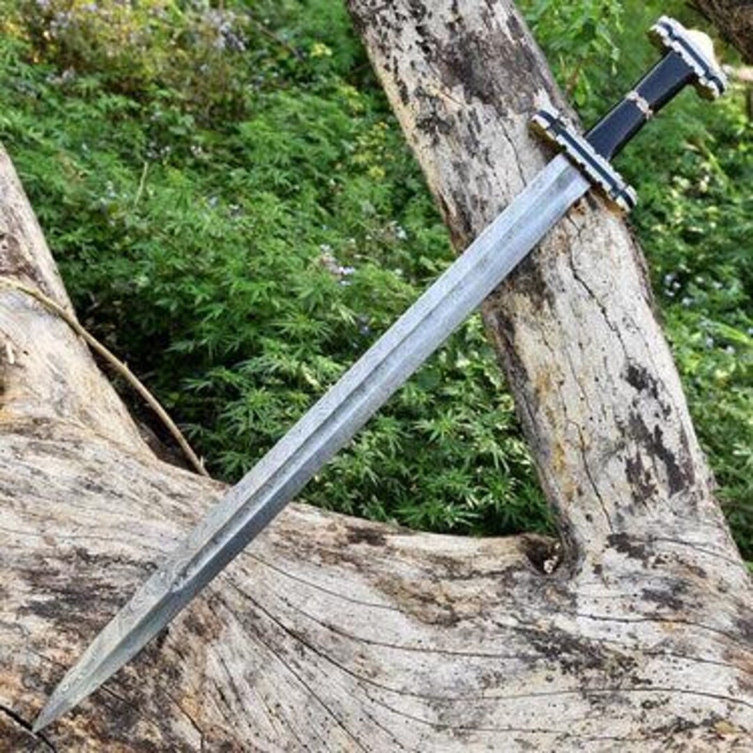 Hand Forged Damascus Steel Sword, Viking Sword, Real Sword, Long Sword ...
