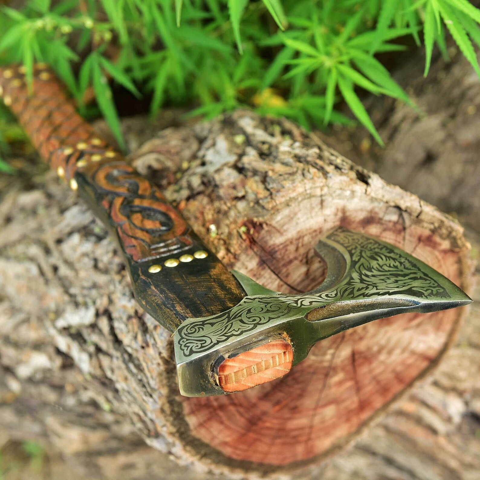 Ragnar Viking Axe - Handmade Axe With Leather Sheath - Carbon Steel Axe ...