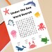 Under the Sea Word Search Worksheet Digital Download - Etsy Canada