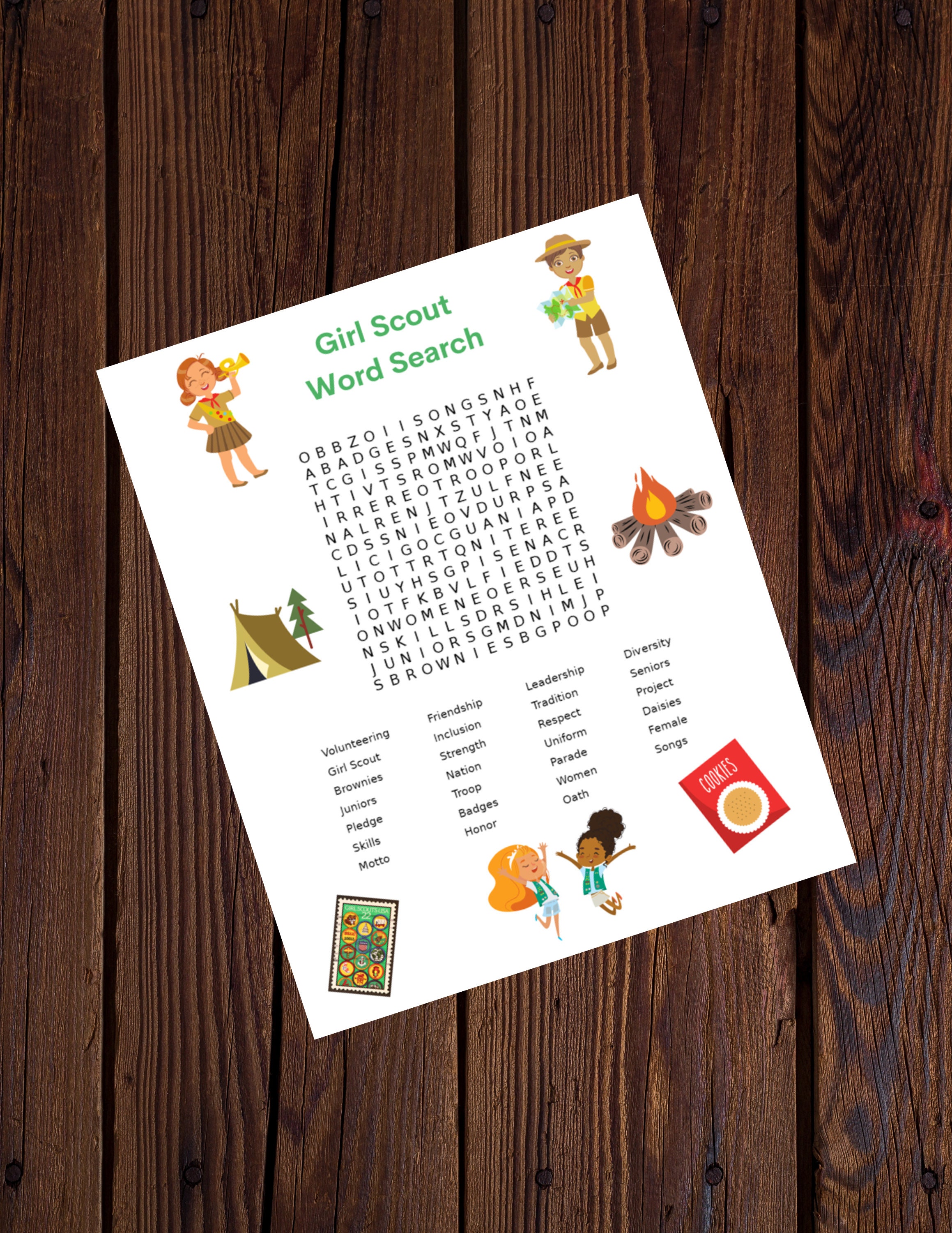 Words That Describe Girl Scouts