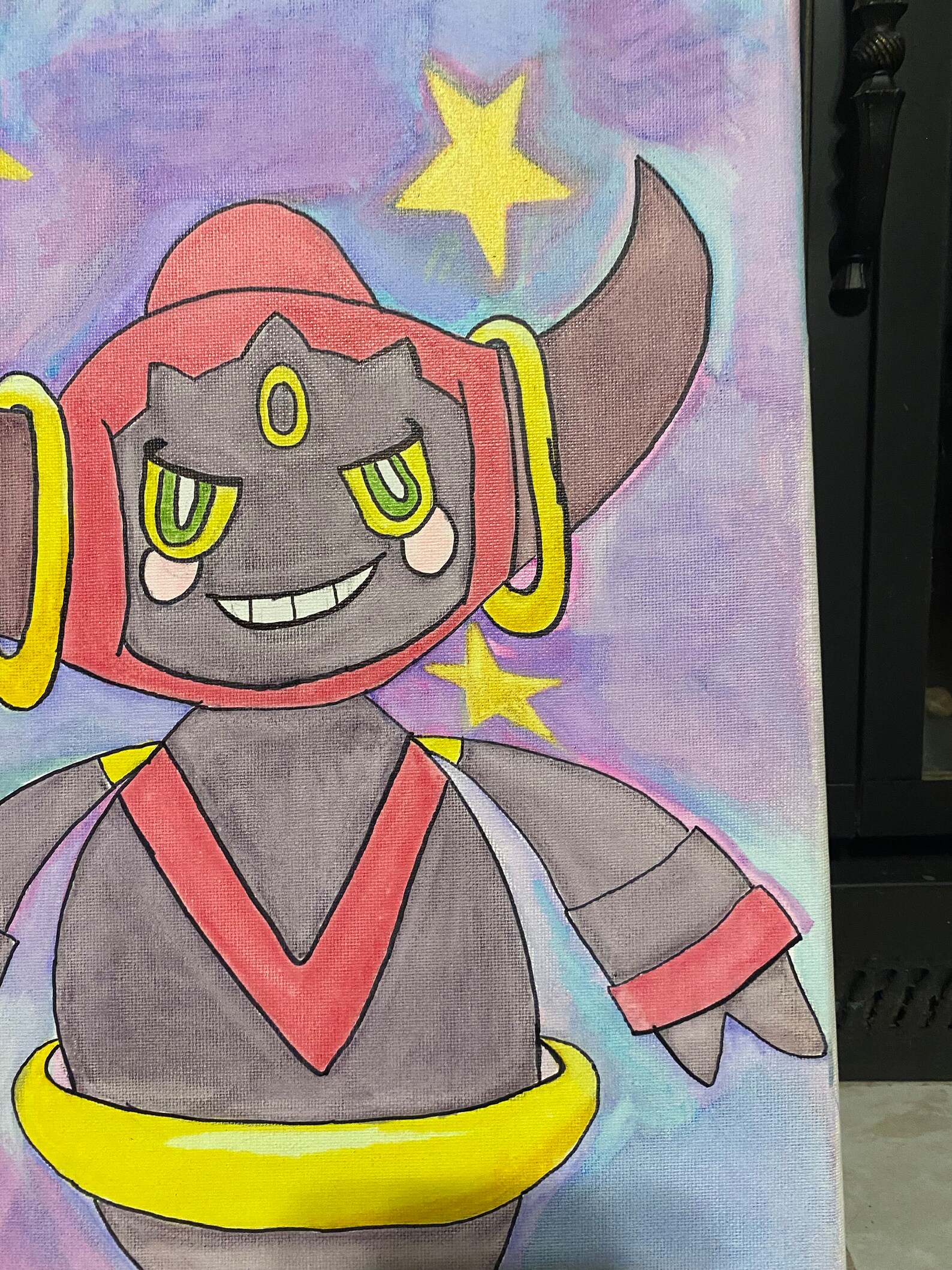 Hand-drawn Ink Colored Hoopa Pokémon Artwork - Etsy