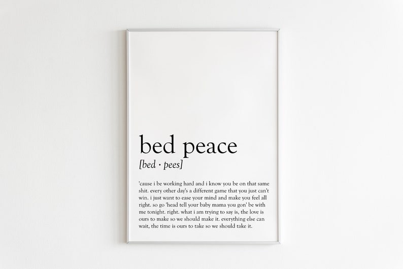 Bed Peace Jhené Aiko Printable Quote - Etsy