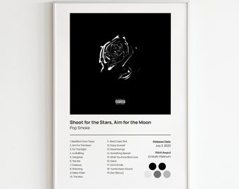 Shoot for the Stars Aim for the Moon Album Poster - Etsy