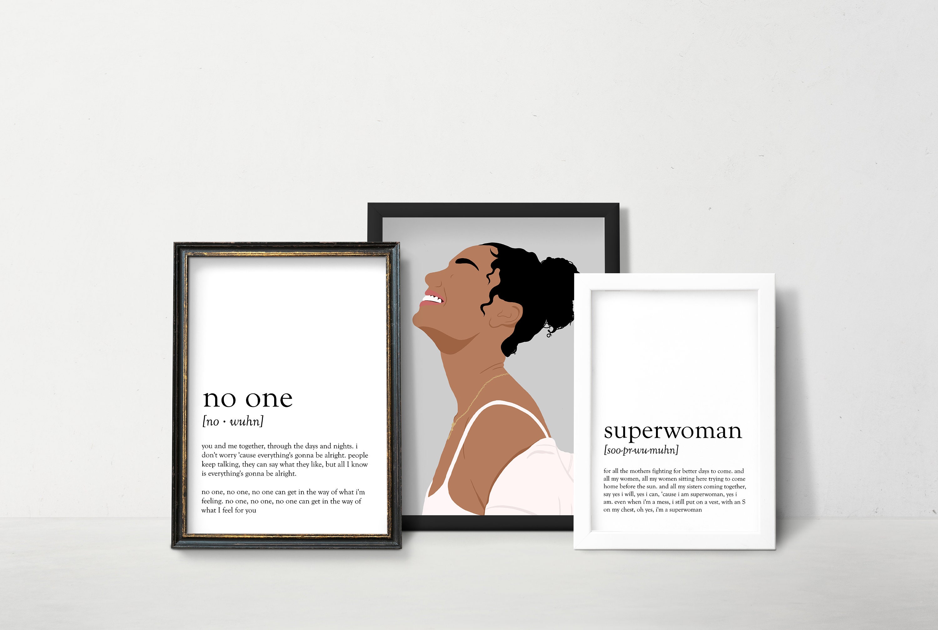No One - Alicia Keys - Printable Quote - Etsy