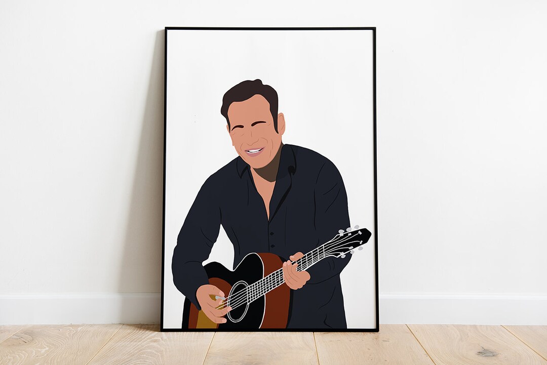 Bruce Springsteen Minimalistic Poster - Etsy