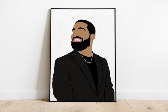 Drake Minimalistic Poster - Etsy