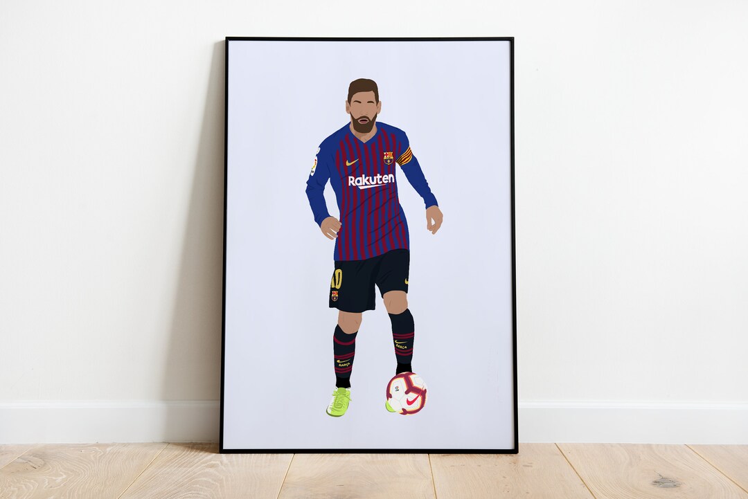 Lionel Messi Minimalistic Poster - Etsy