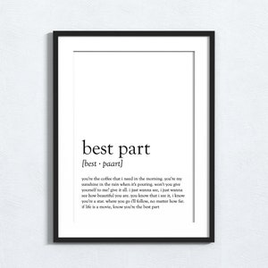 Best Part H.E.R. Printable Quote - Etsy