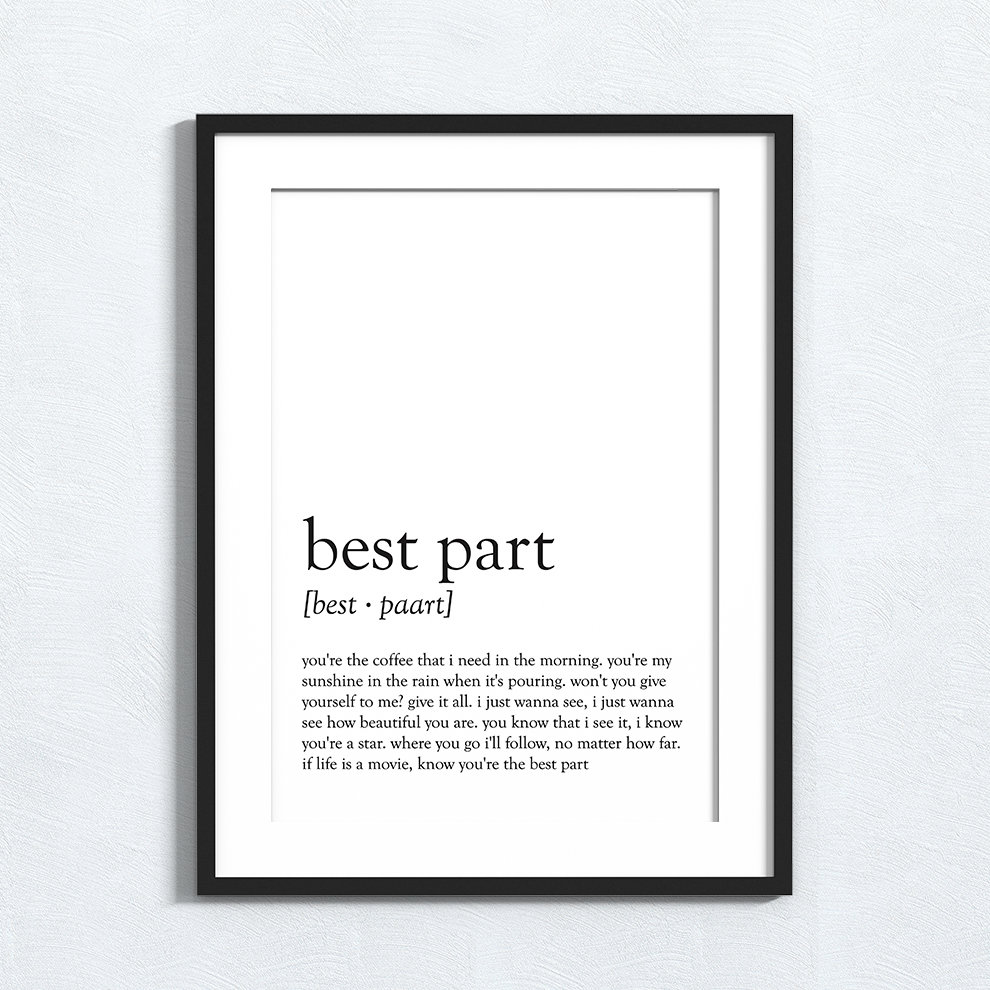 Best Part - H.E.R. - Printable Quote - Etsy