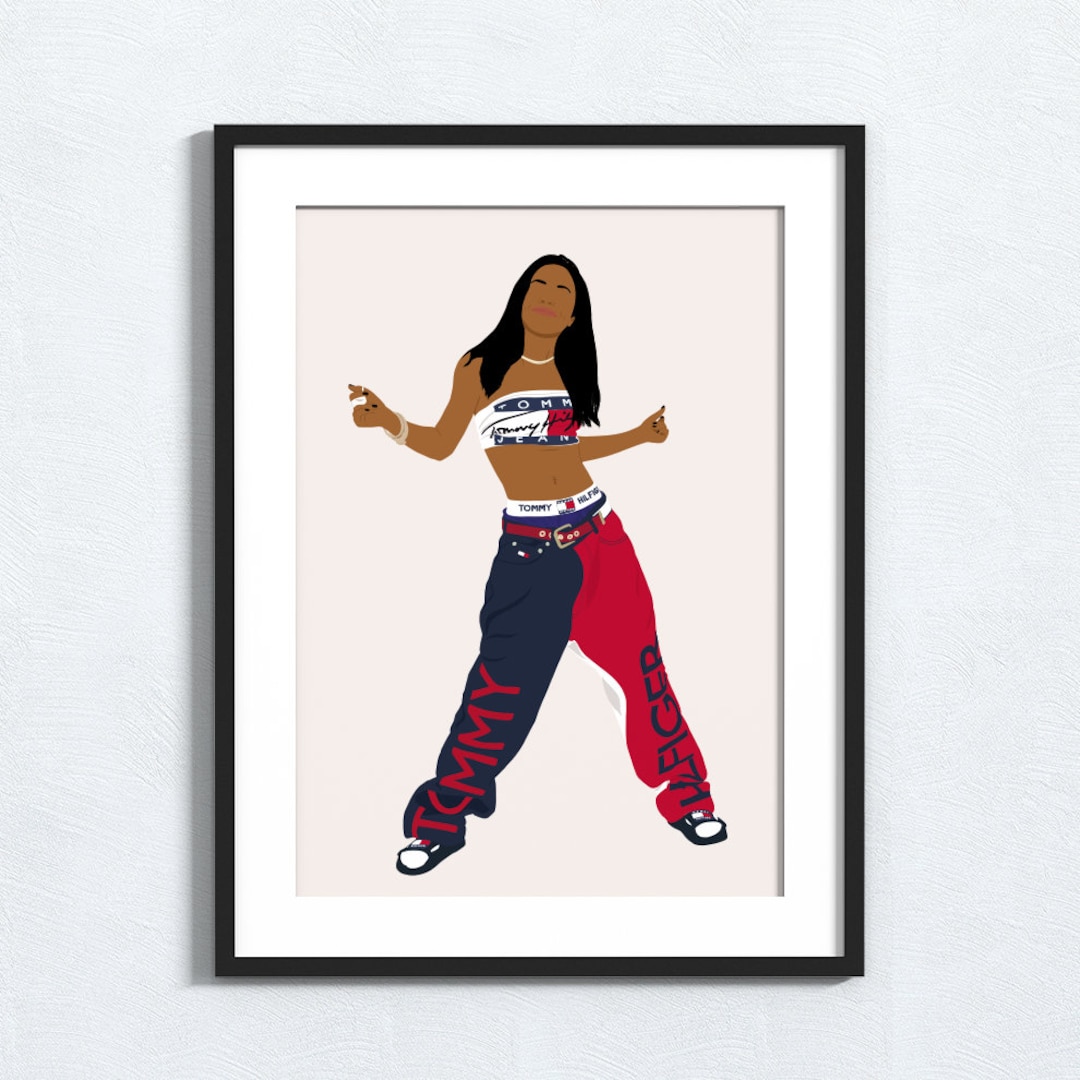 Aaliyah - Minimalistic Poster - Etsy