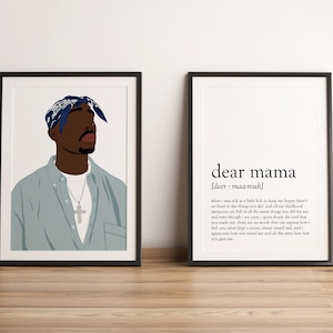 Dear Mama - Tupac - Printable Quote - Etsy