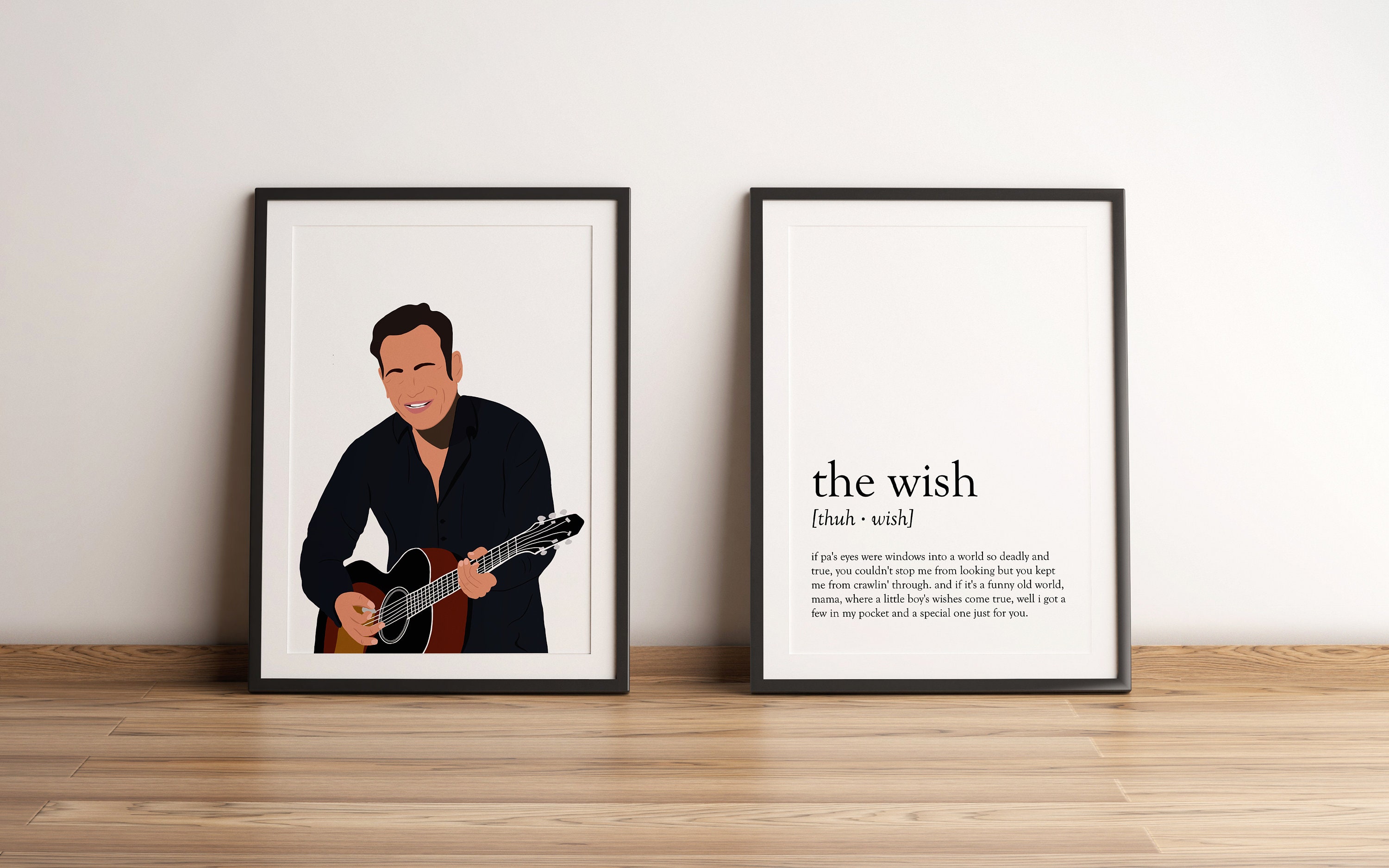 Bruce Springsteen Minimalistic Poster - Etsy