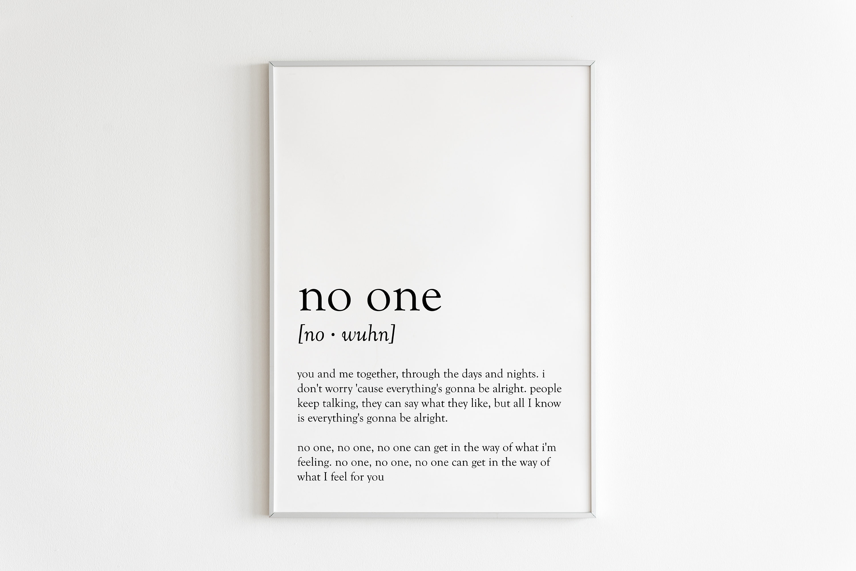 No One Alicia Keys Printable Quote (Download Now) - Etsy