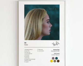 Adele 30 Album Poster - Etsy