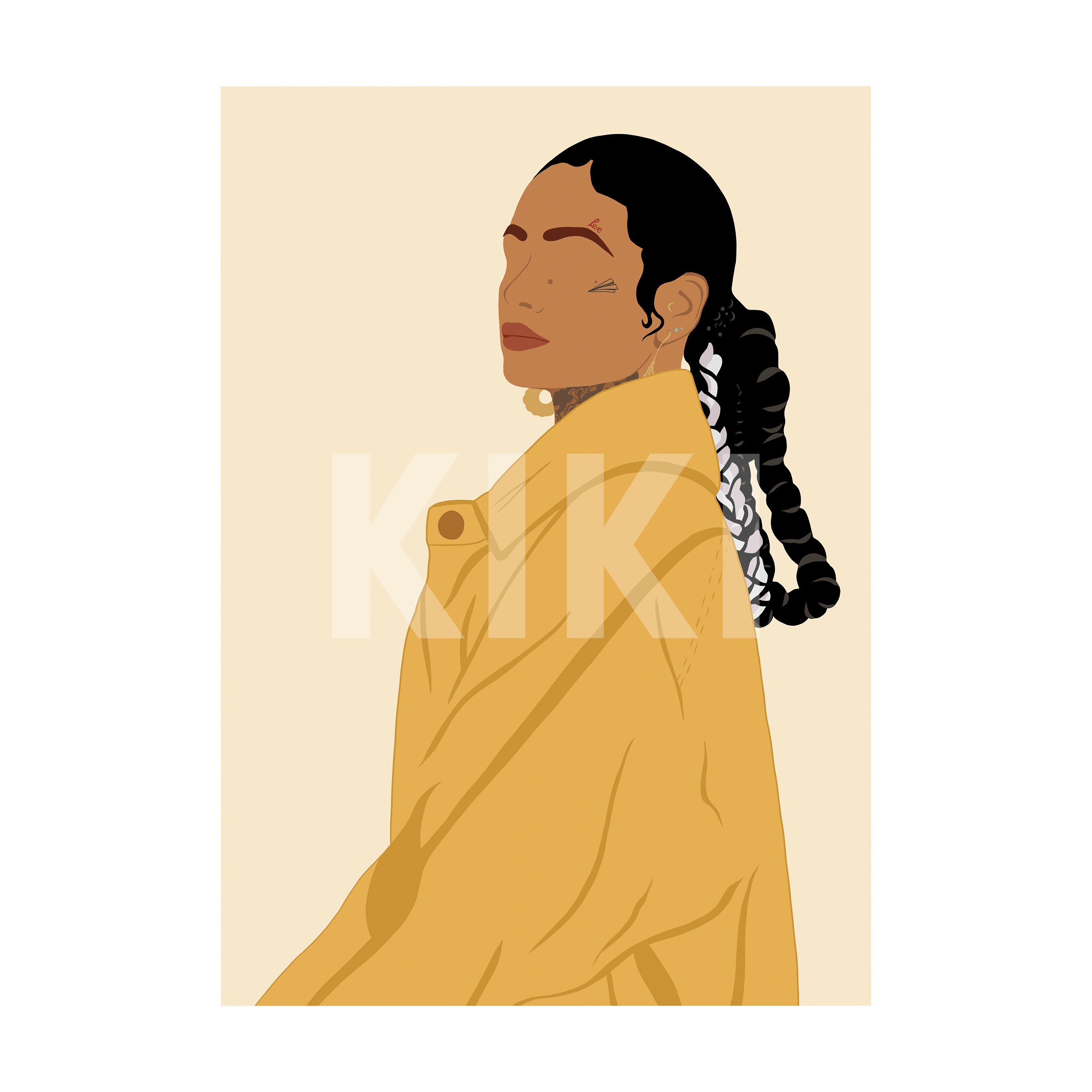 Kehlani Minimalistic Poster - Etsy