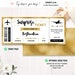 Editable Surprise Trip Ticket, Surprise Boarding Coupon Pass, Event ...