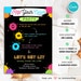 Editable Party Invitation, Rep Your Color, Color Theme Party Invite ...