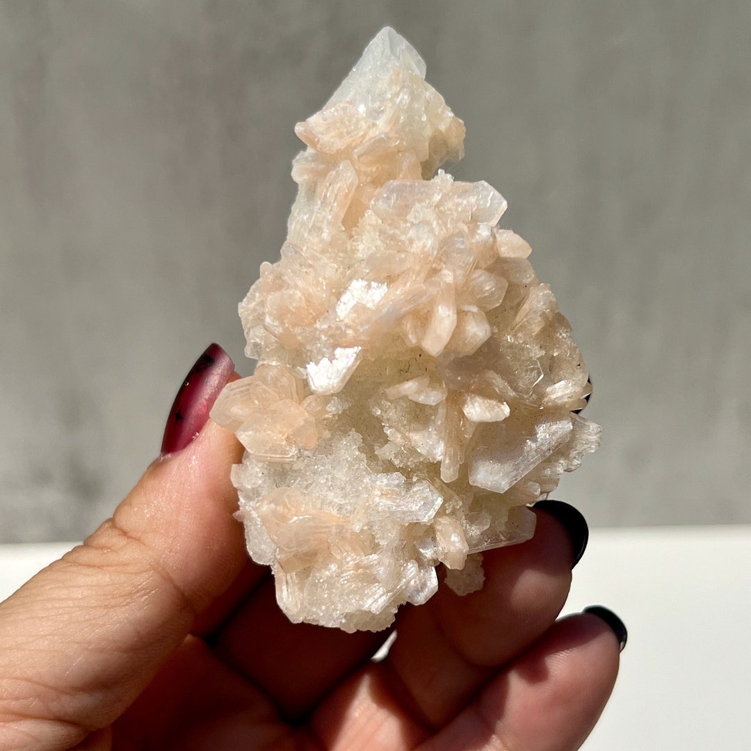 Stunning Sugary Apophyllite and Peach Stilbite Specimen | Raw Crystal ...