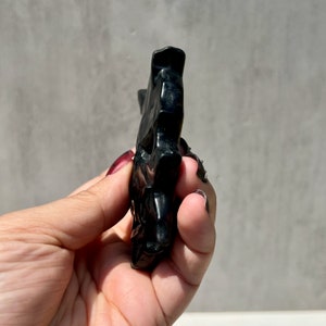 Goldsheen Obsidian Demon Mask | Halloween Crystals | Spooky Decorations ...