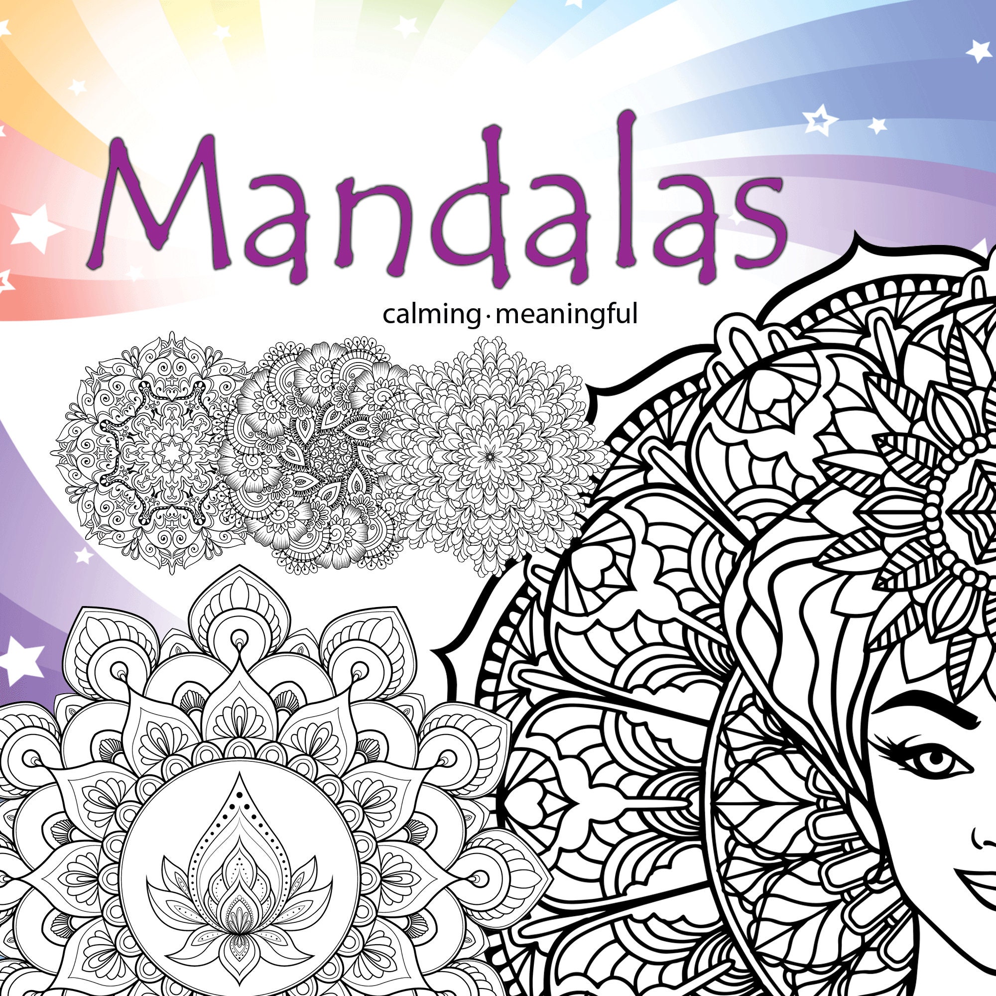 38 Mandala Coloring Pages for Adults. Color Meaningful Floral and ...