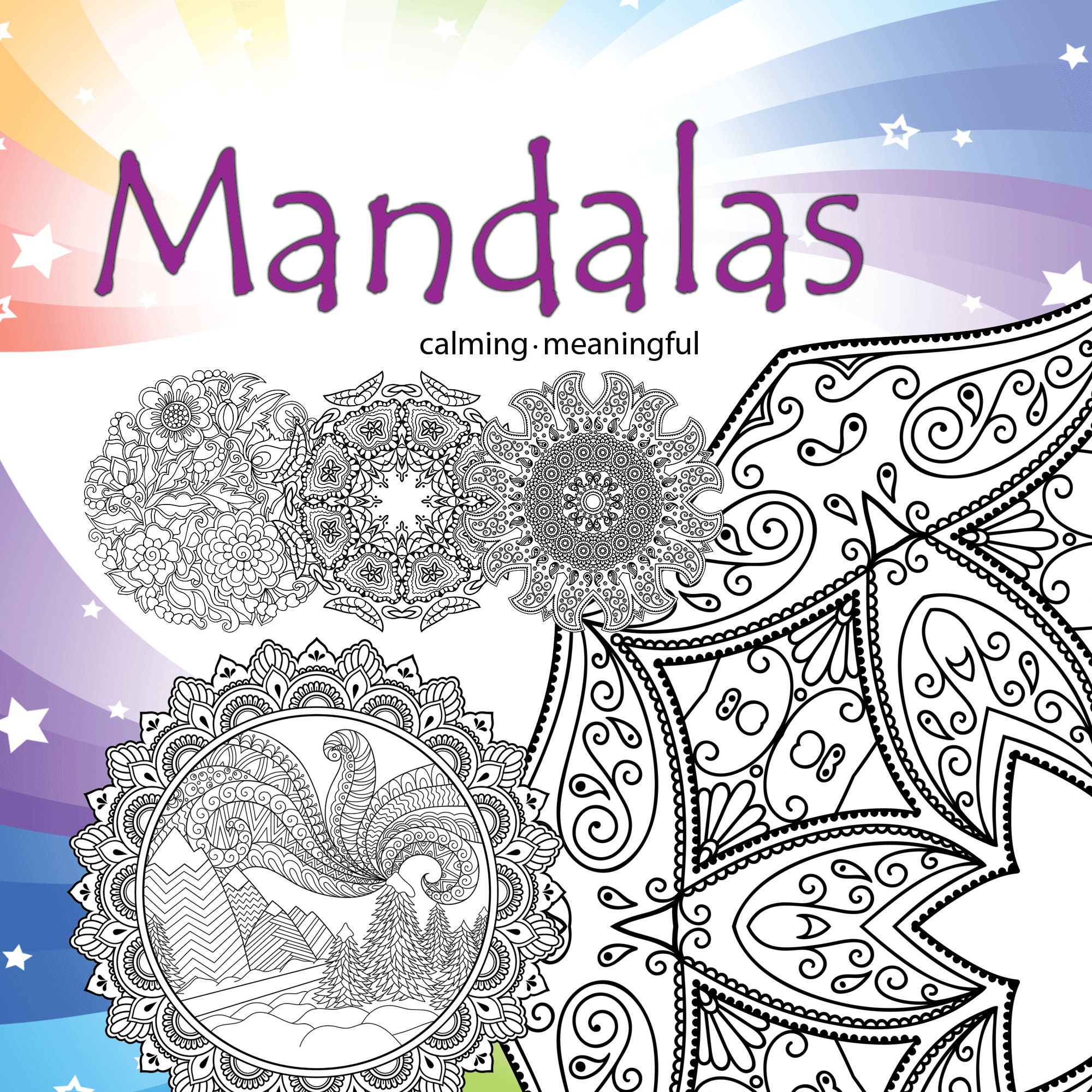 38 Mandala Coloring Pages for Adults. Color Meaningful Floral and ...